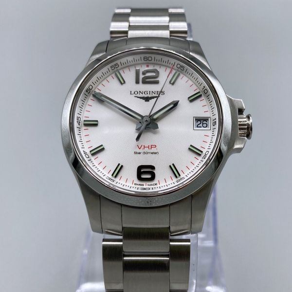 Longines Conquest VHP 36mm White Dial Watch | Box & Papers ...