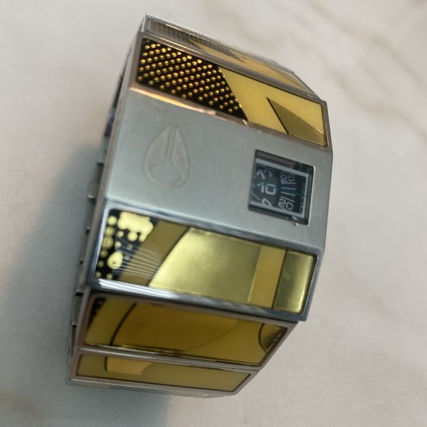 rare Yellow Black 80s Style Nixon Rotolog Watch. Light Works, Time ...