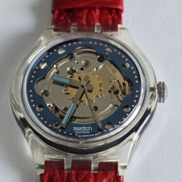 AUTOMATIC Swatch RED AHEAD - SAK101 NEW UNWORN MINT | WatchCharts ...