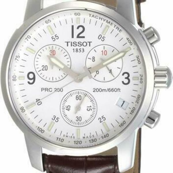 TISSOT T-Sport PRC 200 T17.1.516.32 WHITE Wristwatch T461 Chronograph Men's | WatchCharts ...