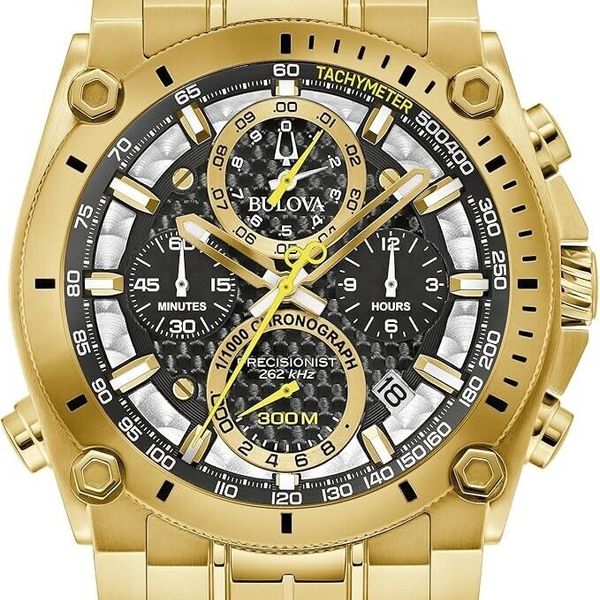 Bulova Men's Icon High Precision Quartz Chronograph Watch, Mineral ...
