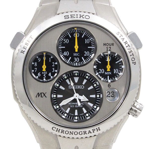 [Used] SEIKO SEIKO MX Kinetic Chronograph Men's Watch Titanium x ...