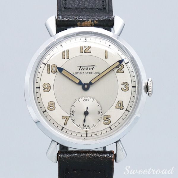 Unused [TISSOT] Two-tone dial / deformed lug / with maker tag / Cal.27 ...
