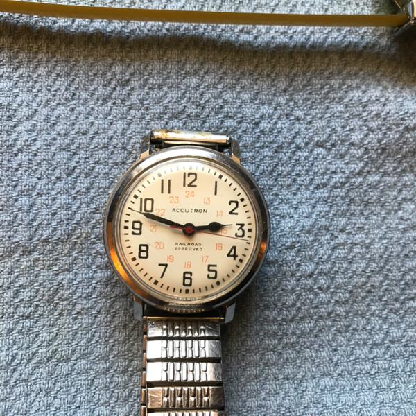 Vintage Accutron Railroad Standard Stainless Steel Watch | WatchCharts ...