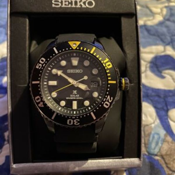 Seiko Prospex SNE441P1 Divers Solar Men's Watch - Black | WatchCharts ...