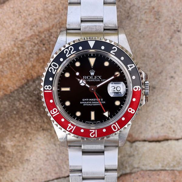 1990 Rolex GMT-Master 2 ref. 16710 Coke with Vivid Patina | WatchCharts