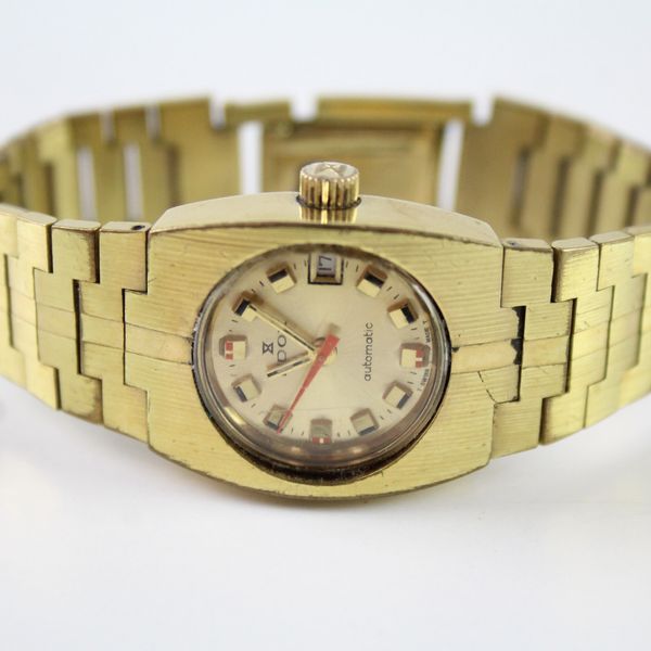 Womens Vintage Edox 70s Gold Tone Watch Automatic Working | WatchCharts ...