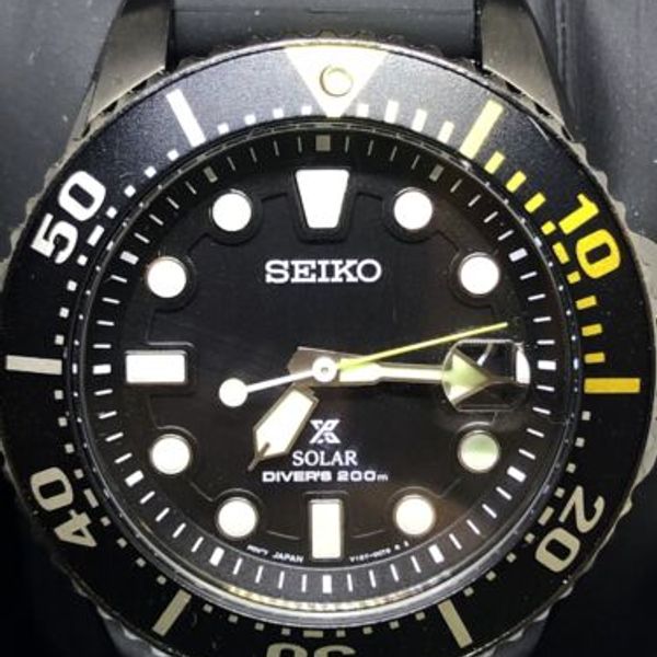 Seiko Prospex SNE441P1 Divers Solar Men's Watch - Black - solar powered ...