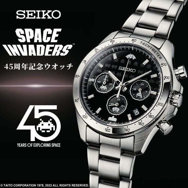 SEIKO Space Invaders 45th Anniversary Watch Pre order Size S,M,L Japan ...
