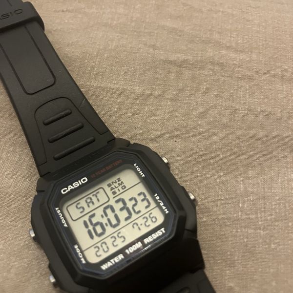 Casio W-800H-1AVES Men's Black Resin Strap Digital Watch | WatchCharts ...