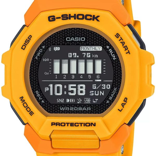 Casio G-SHOCK Men G-SQUAD Step Tracker Bluetooth Training Watch GBD300 ...