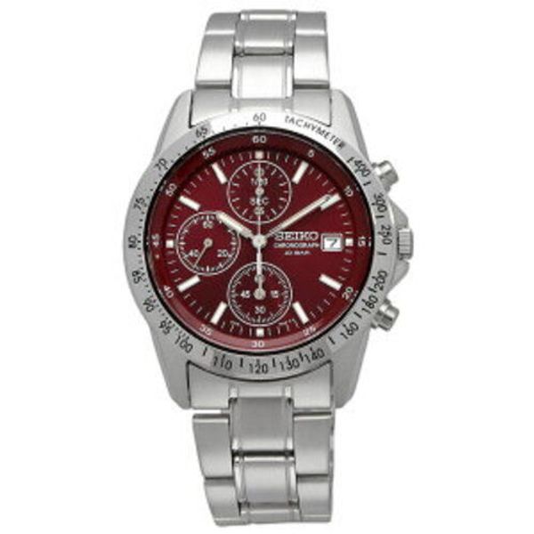 SEIKO SPIRIT SBTQ045 Analog Quartz Chronograph Red Silver | WatchCharts ...