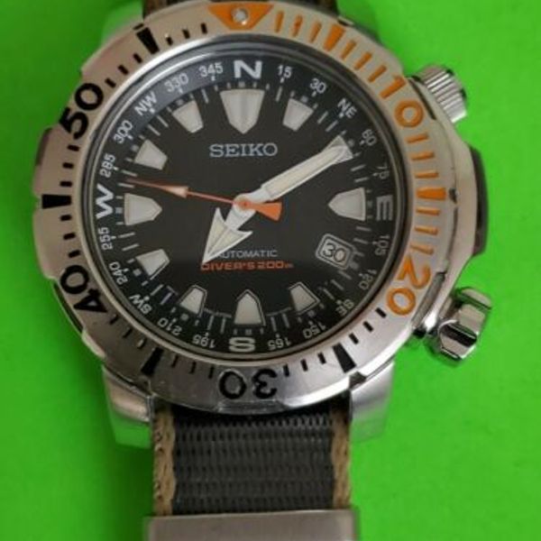 Seiko SNM035 “Land Monster” 43mm Automatic Diver’s Watch 7S35-00F0 ...
