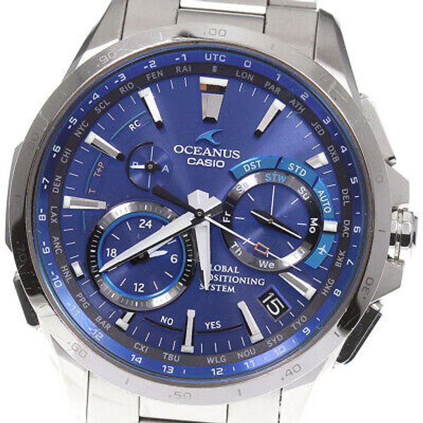CASIO Oceanus OCW-G1000-2AJF blue Dial Solar Powered Radio Men's Watch_742441 | WatchCharts ...