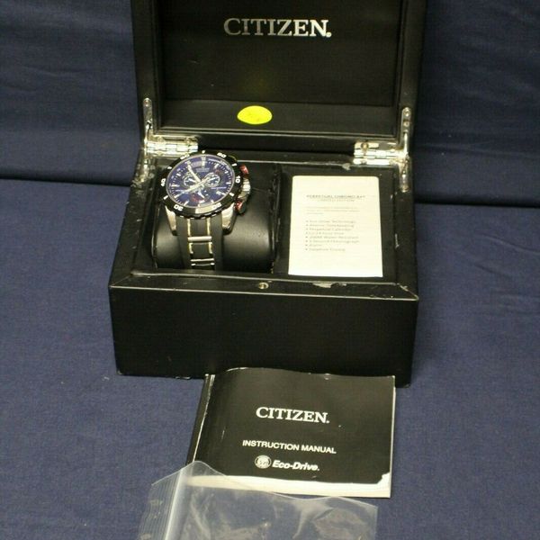 Citizen Eco-Drive Men's E650-S100593 Perpetual Chrono A-T with Box ...