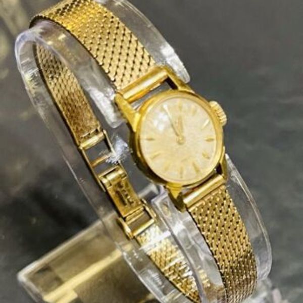 Ladies Rolex Precision 18k Solid Gold Case and 10k Solid Gold Band ...