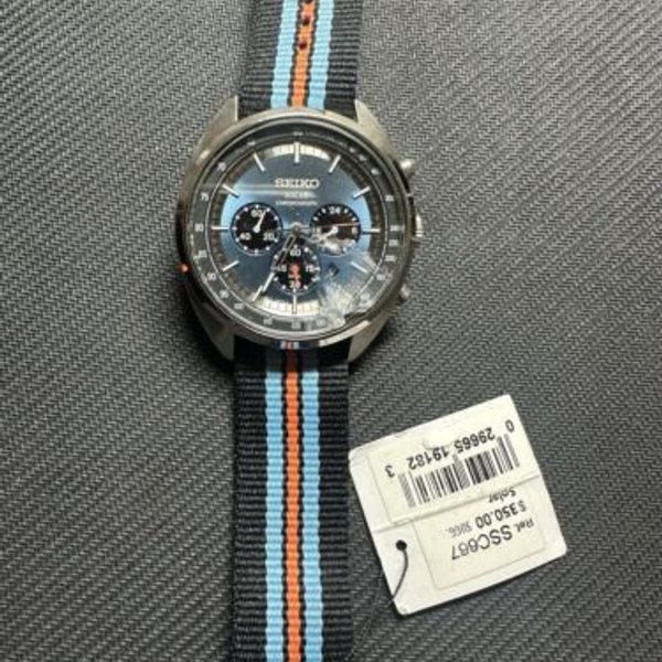 Seiko Recraft Solar Chronograph - SSC667 PORSCHE MARTINI Style DAMAGED ...
