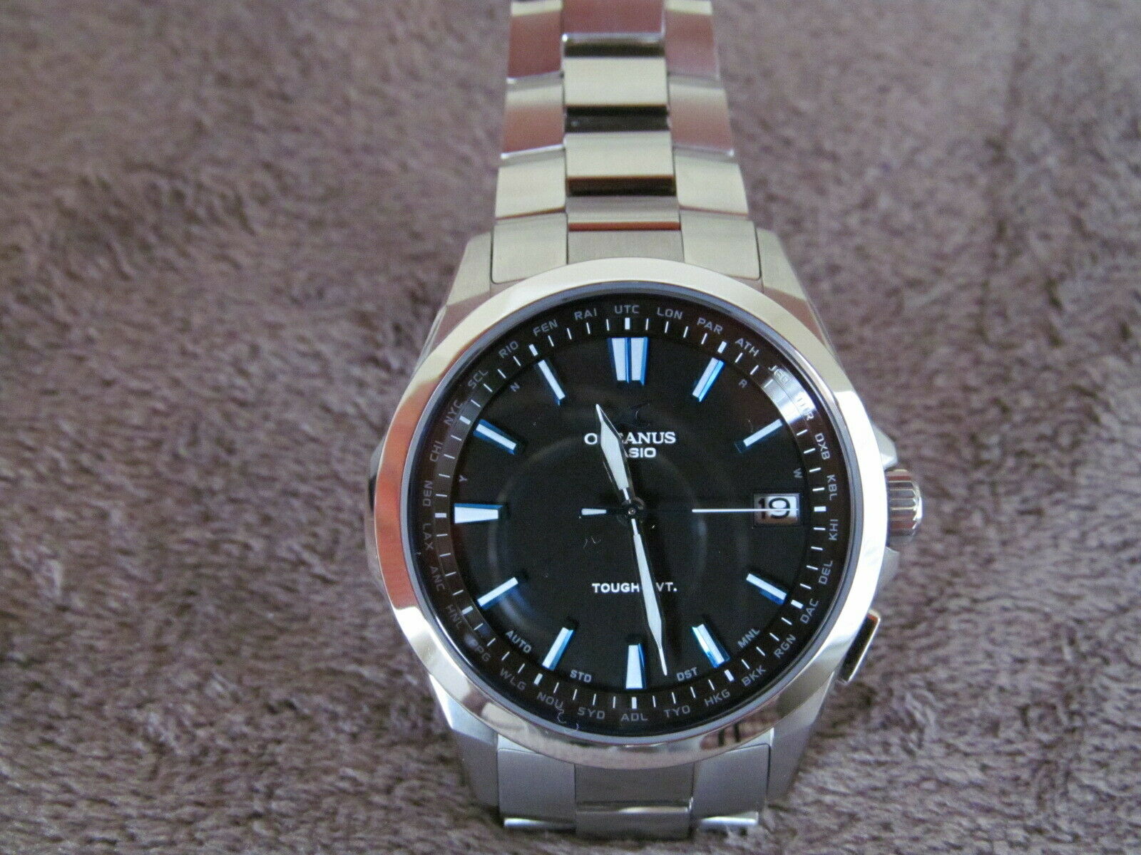 CASIO OCEANUS OCW-S100-1AJF TITANIUM JDM SOLAR ATOMIC SUPERB USA SELLER ...