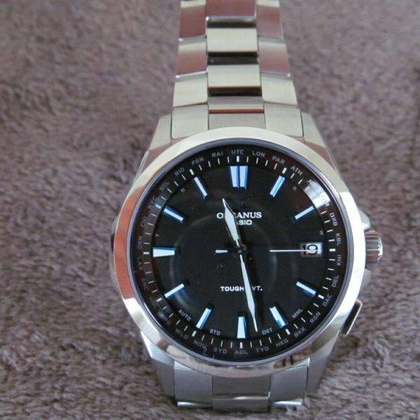 CASIO OCEANUS OCW-S100-1AJF TITANIUM JDM SOLAR ATOMIC SUPERB USA SELLER ...
