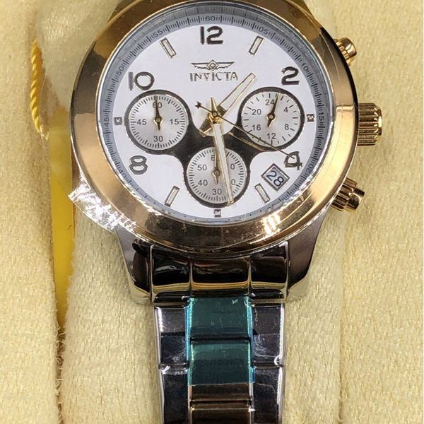 IOB Invicta Angel Collection Stainless Steel Japan Chrono Women's Watch ...