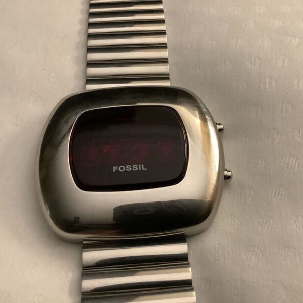 Vintage Fossil 2002 LED Digital Mens Watch JR-7749 Not Working Parts ...