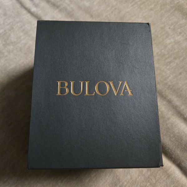 Bulova Men's Classic Chronograph Luminous Quartz Black Rubber Watch 44 ...
