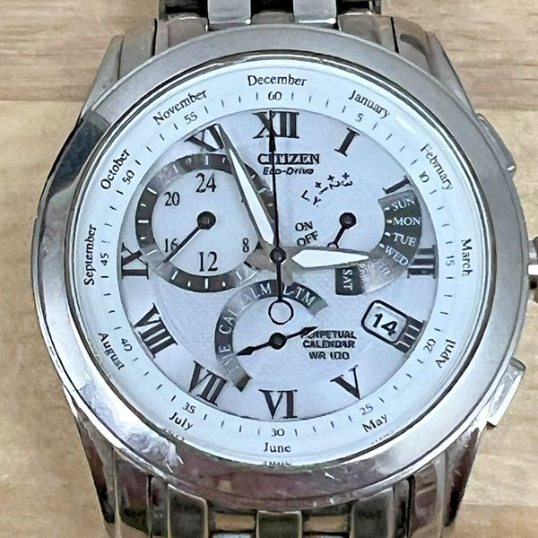 Citizen Eco-Drive E870-S015278 Perpetual Calendar Men's Watch ...