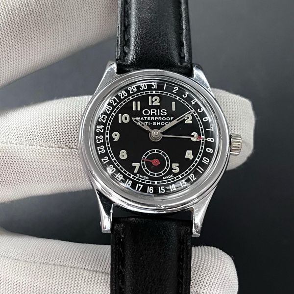 Vintage Oris Pointer Date Manual Winding Sub Dial Swiss Made Men Watch ...