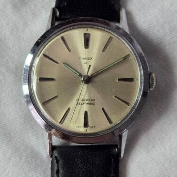 Vintage 1966 Timex 21 Jewel Self-Wind Men's Wristwatch Serviced ...