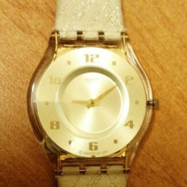 Swatch Skin SFK212 Souffle D'or Watch Wristwatch In Box Good Condition ...