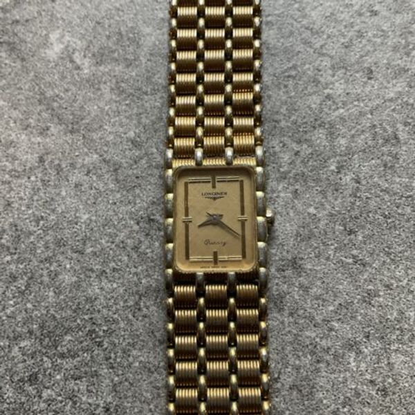 Longines Gold Tone Quartz Unisex Vintage Swiss Watch MZ5713 Swiss 0961 ...