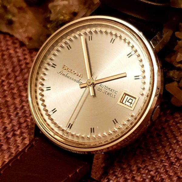 Vintage BULOVA Ambassador 573 Micro Rotor 12ECACD mens Watch top load ...