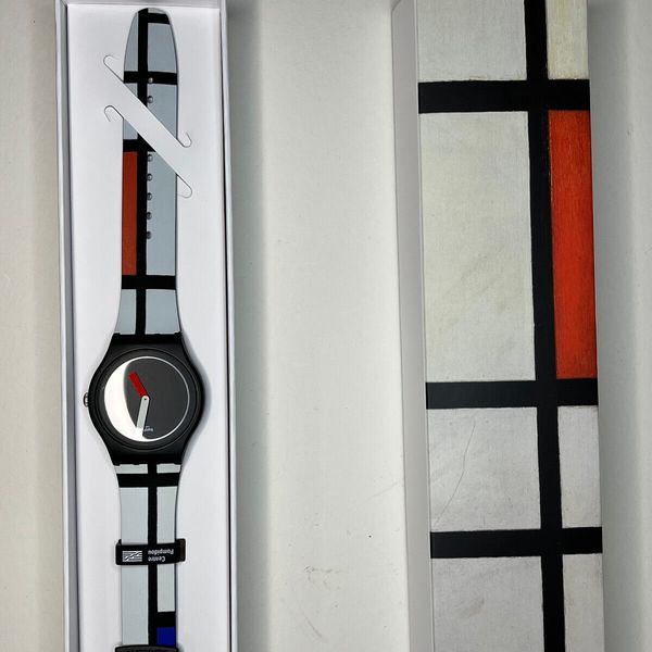 Montre Swatch Piet Mondrian / Centre Pompidou | WatchCharts Marketplace
