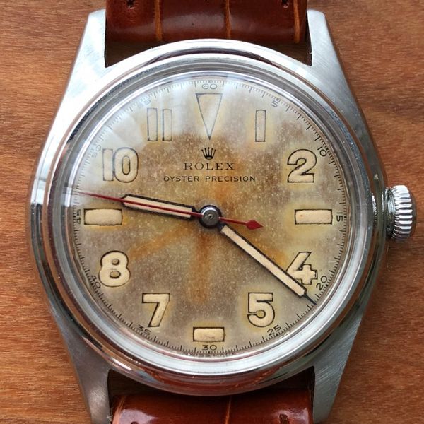 SOLD Rare 1945 Rolex Oyster Precision Double Reference Semi-California ...
