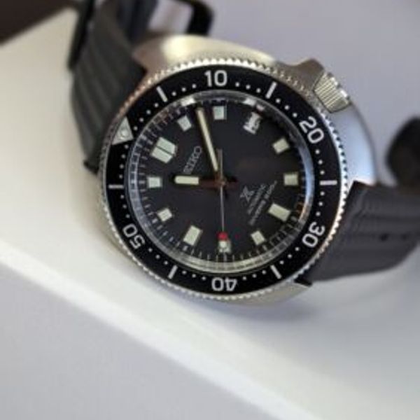 Seiko Prospex Men's Black Watch - SPB151 - With Waffle FKM Dive Strap ...