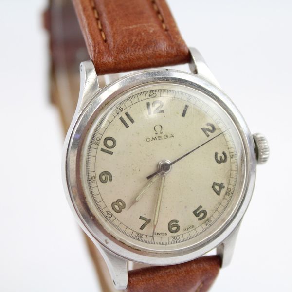 Mens Vintage Omega Steel Radial Dial Dress Watch Ref 2179/5 Hand Wind ...