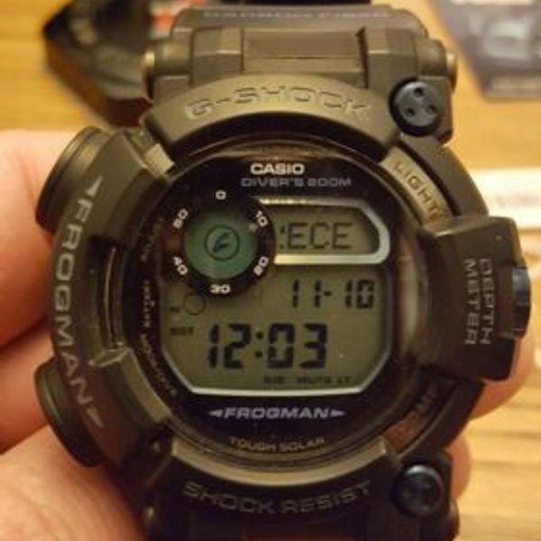 Casio G Shock Gwf D1000 B 1 Frogman G Shock Frog Man Triple Sensor Tide