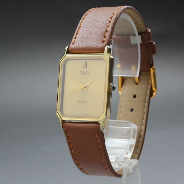 [Exc+5] Vintage Seiko Dolce 7731-5210 Quartz Gold Dial Men's Watch From JAPAN | WatchCharts ...