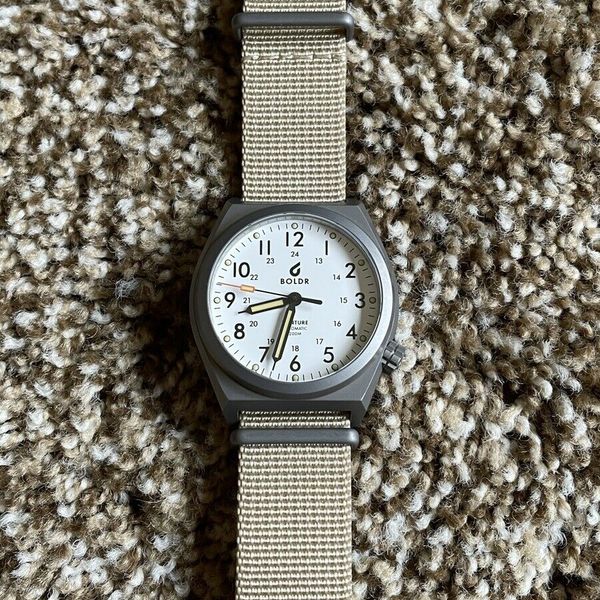 BOLDR Venture (White) Sandstorm Field Auto "38mm" | WatchCharts