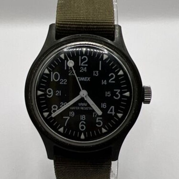 Vintage Timex Camper Mechanical MacGyver Military Field Watch 24HR ...
