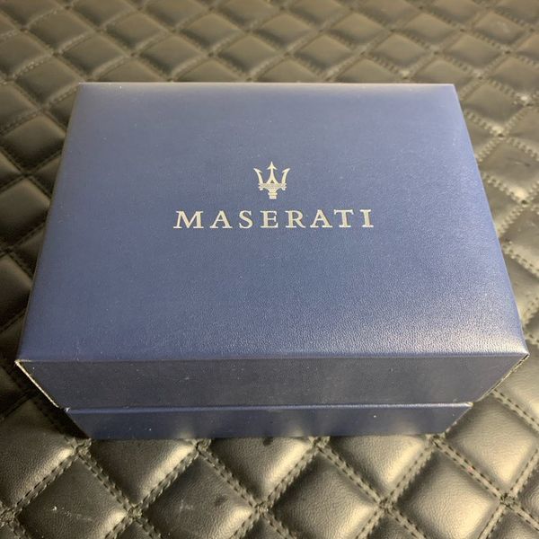 Maserati Blue Leather Watch Case | WatchCharts Marketplace