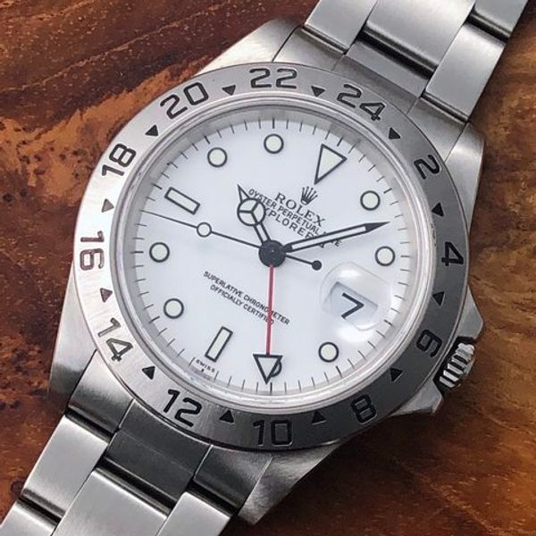 FS: 1998 U Serial Rolex "Polar" Explorer II ref 16570 w/ Swiss Only ...