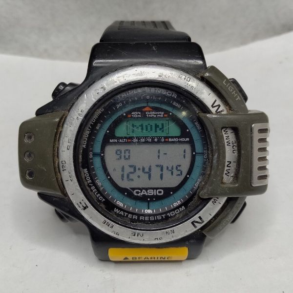 Casio Men ATC-1200 Triple Sensor Multifunction Quartz Digital Watch, As ...
