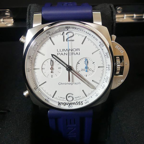 FS Panerai Pam 1218 Chronograph 44mm White Dial Box & Booklet ...