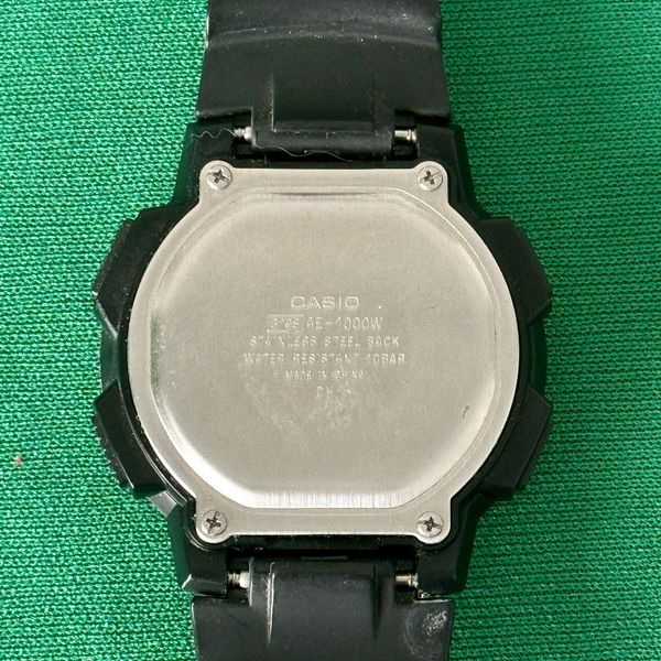 CASIO Youth AE-1000W World Time 5 Alarms Digital WR 100M Men's Watch ...