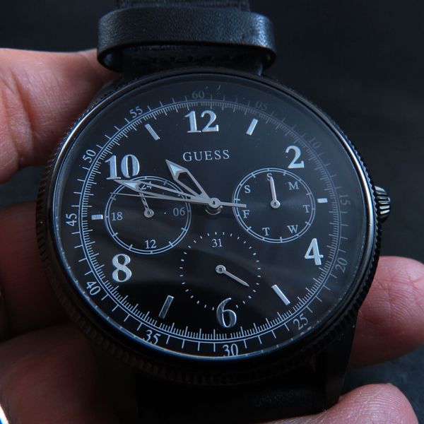 New All Steel Guess Daydate 24 Hours Quartz Men Watch | WatchCharts ...