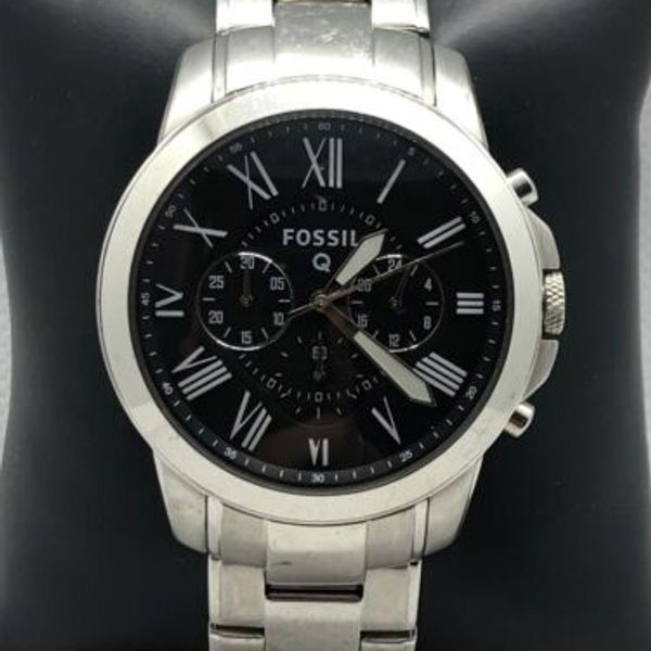 Fossil Q NDW1 Men's Stainless Steel Analog Black Dial Quartz Genuine ...