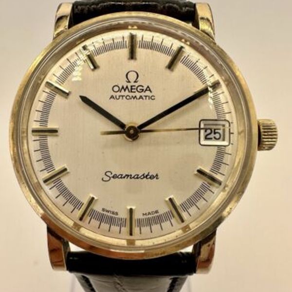 Vintage Omega Seamaster Automatic Cal. 563 Menâ s Watch 10k Gold Filled ...