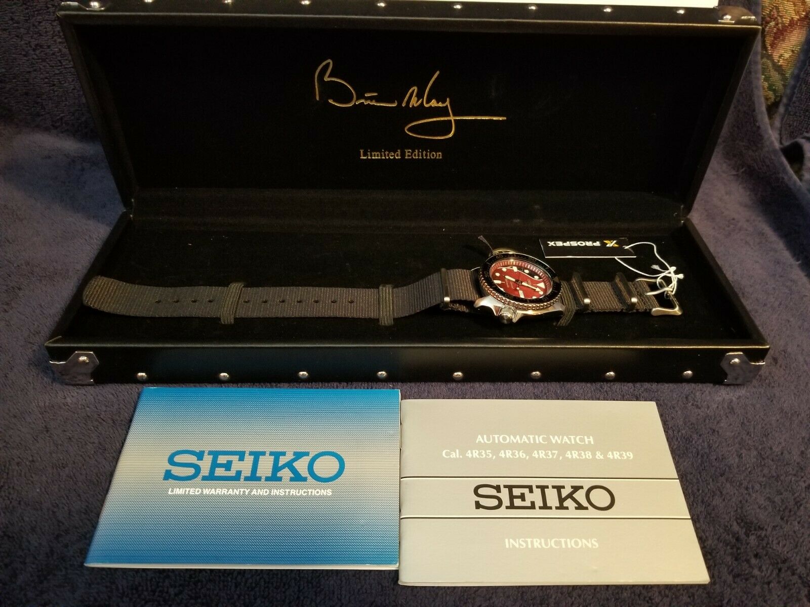 NEW Seiko Brian May Queen Red Special Color Wrist Watch Ltd. Edition US ...