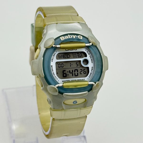 Women's CASIO Clear Blue Baby-G Digital Sport Watch, Alarm, Chrono ...